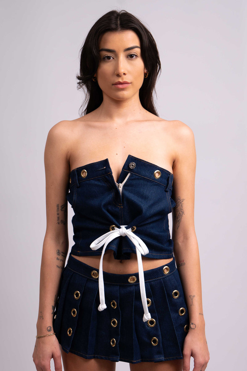Destiny Denim Top – MauiXLolita.com
